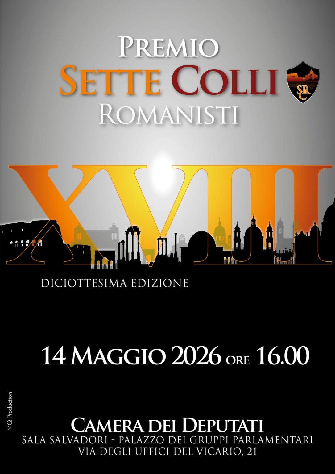 Premio Sette Colli Romanisti 2026: Roma celebra la sua anima alla ...
